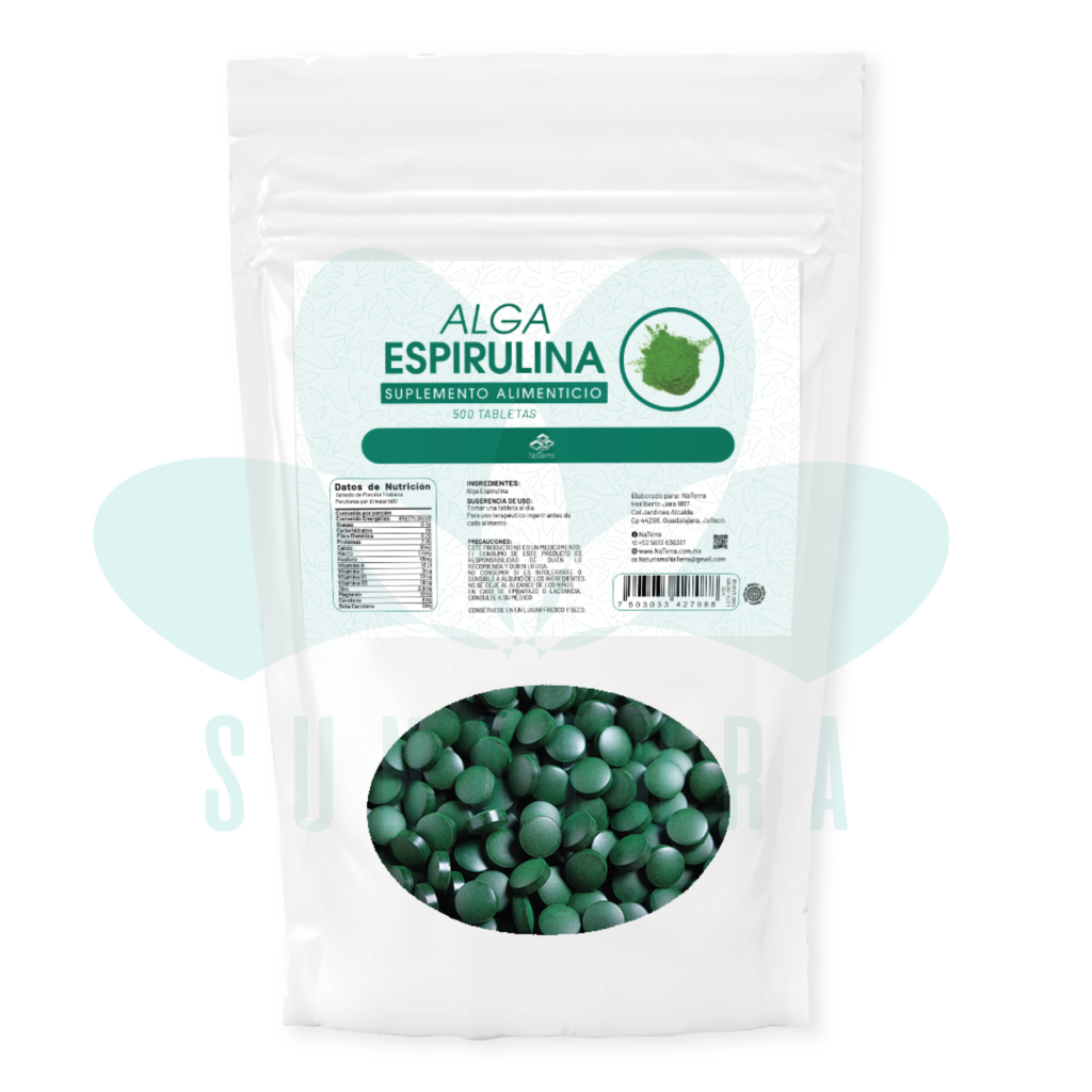 Alga Espirulina 500tabs – Sunatura